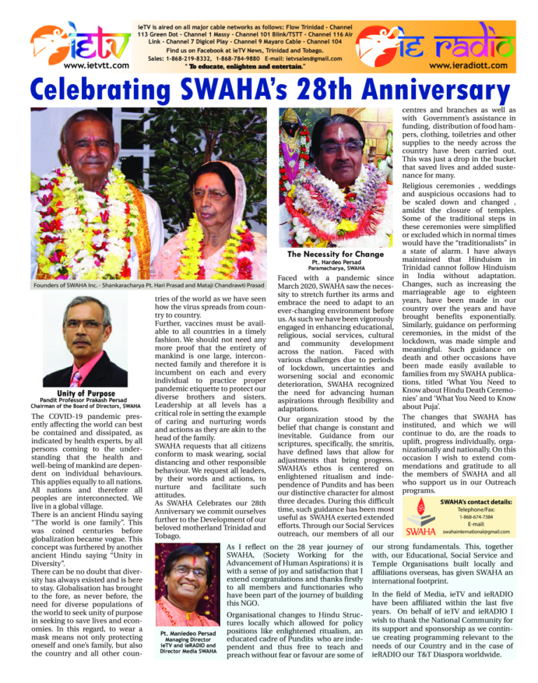 Celebrating SWAHA’s 28th Anniversary – SWAHA International
